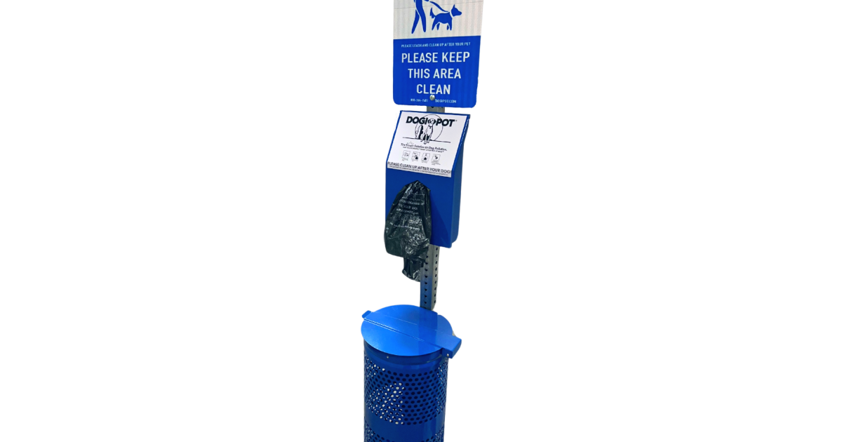 Dog Park Waste Station with Receptacle | BarkPark